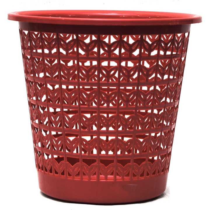 Plastic Dust Bin - Red | Daraz.lk
