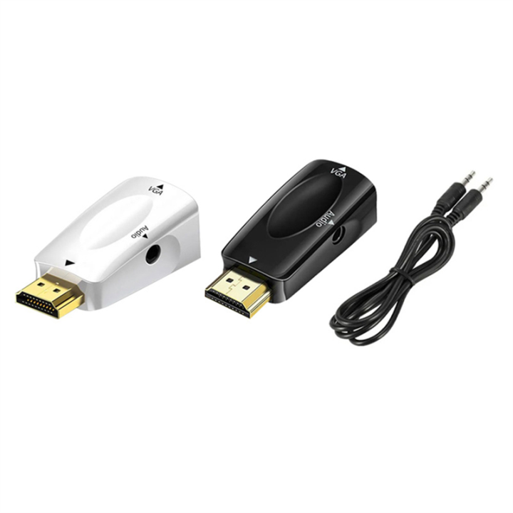 OUMERY -Compatible to VGA Adapter HD 1080p Audio Converter Audio ...