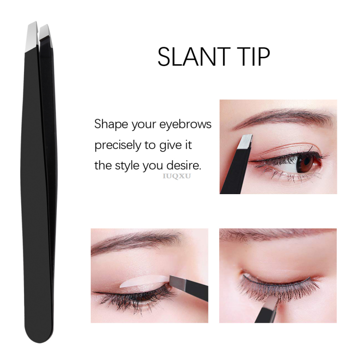 IUQXU 4/6Pcs Eyebrow Hair Removal Tweezers Stainless Steel Eyelash ...