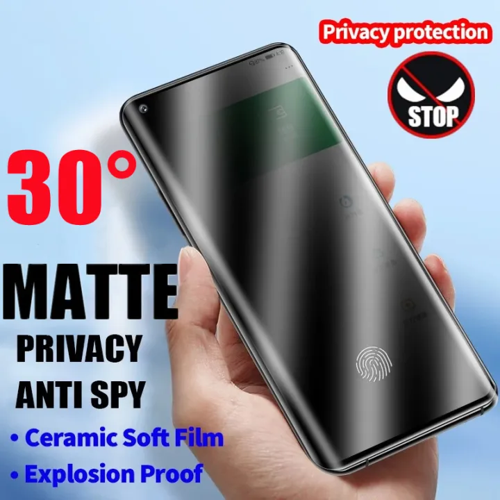 Matte Ceramic Privacy Screen Protectors for Samsung Galaxy S21 S20 S22 ...
