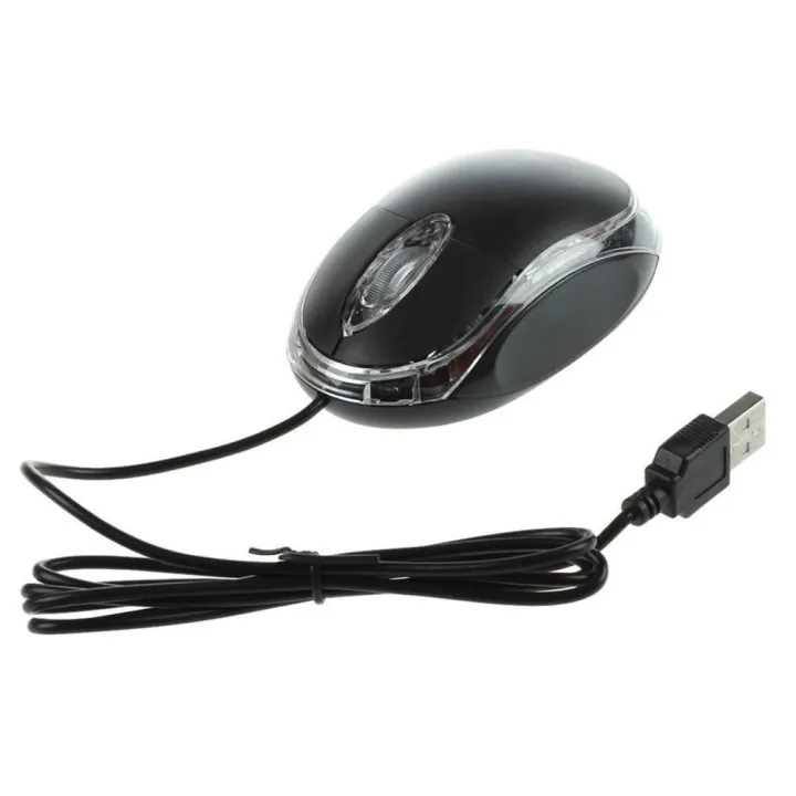 Usb Wired Optical Scroll Wheel Mice Mouse For Computer Pc Desk Lap Mini Mouse | Daraz.lk