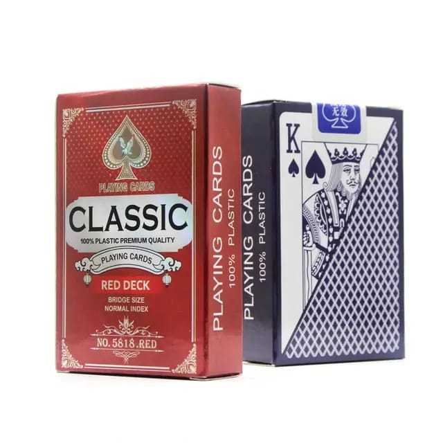 Classic 100% Plastic Playing Cards - 100% Waterproof Poker Premium ...