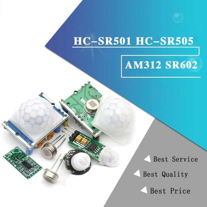 HC-SR501 HC-SR505 AM312 SR602 Adjust IR Pyroelectric Infrared Mini PIR ...