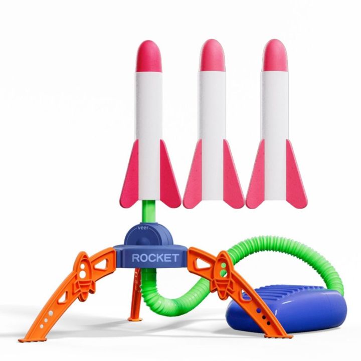 Air Pressed Children Air Stomp Rocket Foot Pump Interactive Game ...
