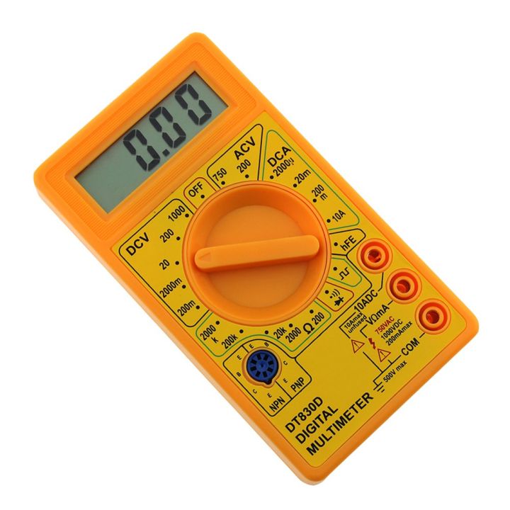 DT830D Digital Multimeter With Buzzer Output Voltage Ampere Ohm Tester ...