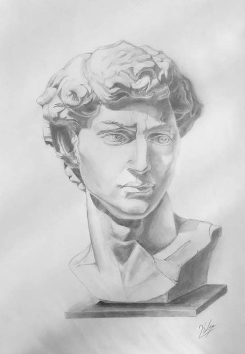 David by micheal angelo pencil drawing | Daraz.lk