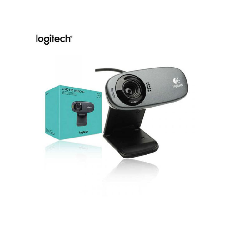 Logitech C310 HD Webcam Widescreen HD Web Camera for Zoom Google Meet Genuine Black | Daraz.lk