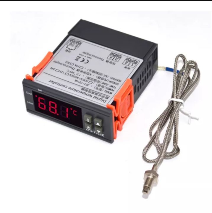 ZFX-7016K 110v/220v Digital Temperature Controller Thermostat Regulator 999 degree With Sensor ...