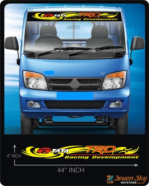Windscreen TATA Lorry Tinted Stickers Car Buddy Van Alto WagonR Mini ...