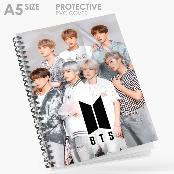 BTS Spiral Notebook A5 – Elegant K-pop Notebook | 100 Pages | Daraz.lk