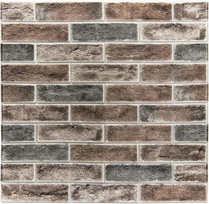 Art3d 20-Pack105 Sq.Ft Faux Brick 3D Wall Panels Peel and Stick in Gray ...