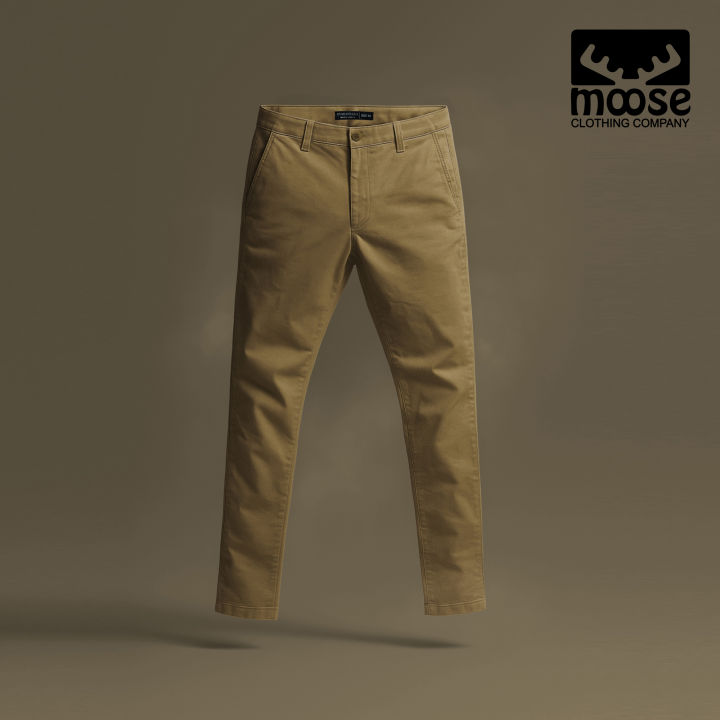 Moose Men’s Comfort Fit Chino Pant - Forest Brown | Daraz.lk