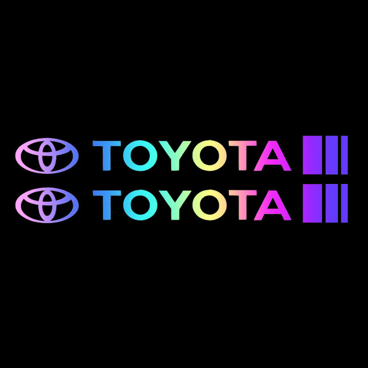 【Miga Plaza】2Pcs Toyota Wiper Stickers Front and Rear Windshield Decals ...