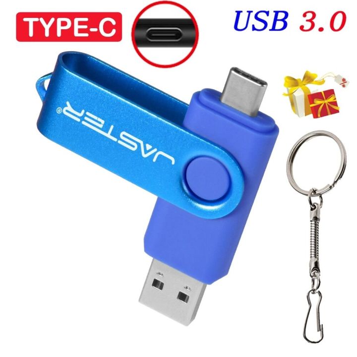JASTER High Speed TYPE C 3.0 Pen Drive 128GB Free Keychain USB Flash ...