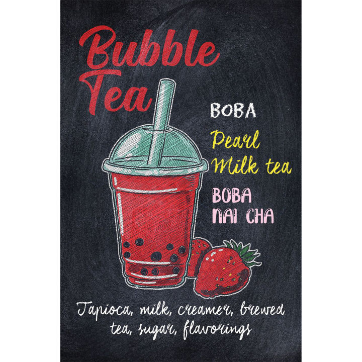 bubble tea Wall Poster / size 18x12 inches / posters / IMG 29.31 / room ...