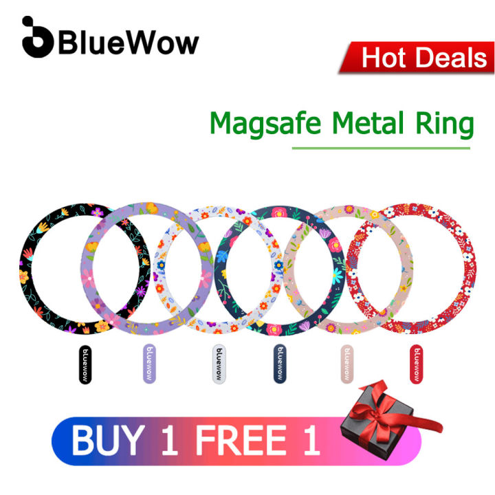 [Buy one free one]BlueWow Adhesive Metal Ring Sticker for Magsafe ...