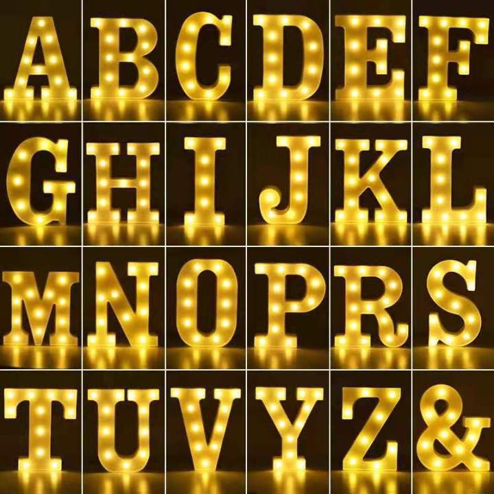 LED Letter Lights A to Z | Daraz.lk