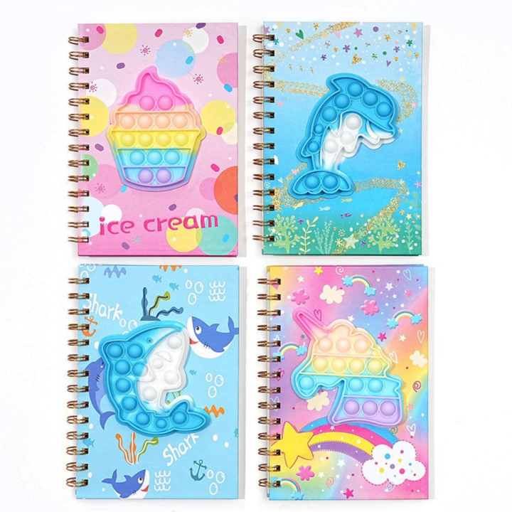 Silicone Sticky Book Cartoon Pattern Notebook Sticky Colorful Silicone ...