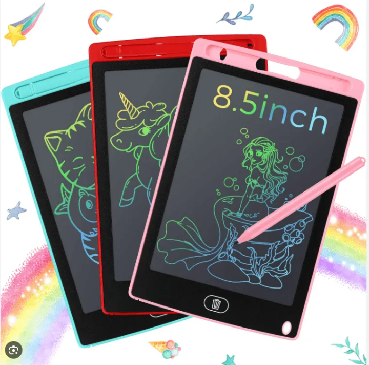Multi Color LCD Writing Tablet for Kids and Adults 8.5 inch | Daraz.lk