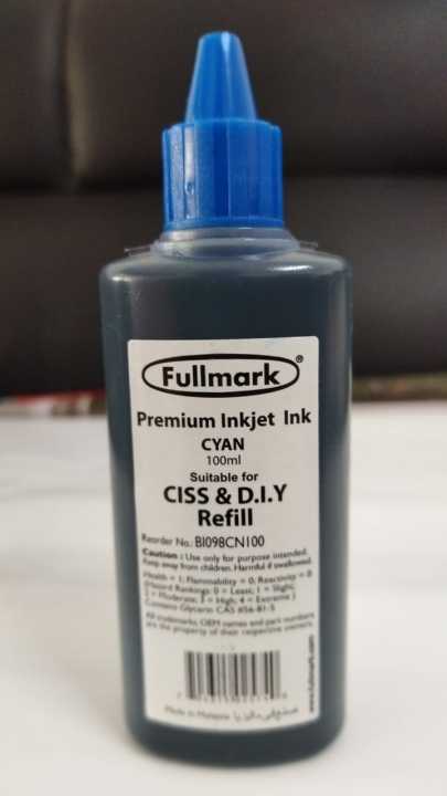 Fullmark Refill cartridge Ink Cayan Blue Colour hp, canon, brother ...
