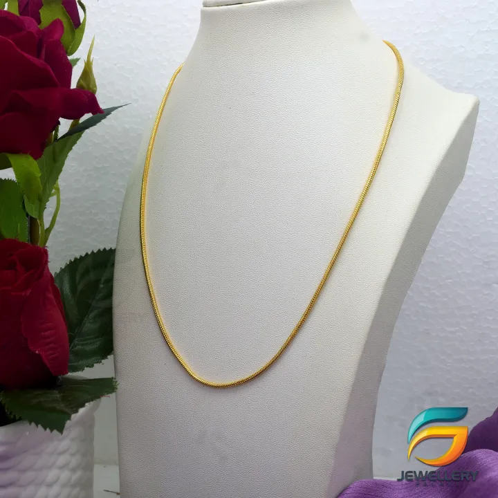 Gold Plated Snake Rope Chain Guaranteed 18/24 inch Stylish Design For ...