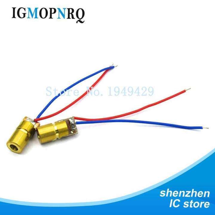 5pcs 650nm 6mm 3V 5V 5mW Adjustable Laser Dot Diode Module Red Copper ...
