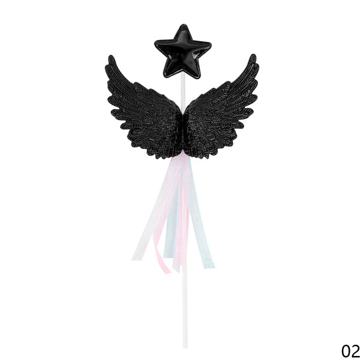 Birthday Cake Topper Angle Wings Topper Party Wedding Anniversary ...