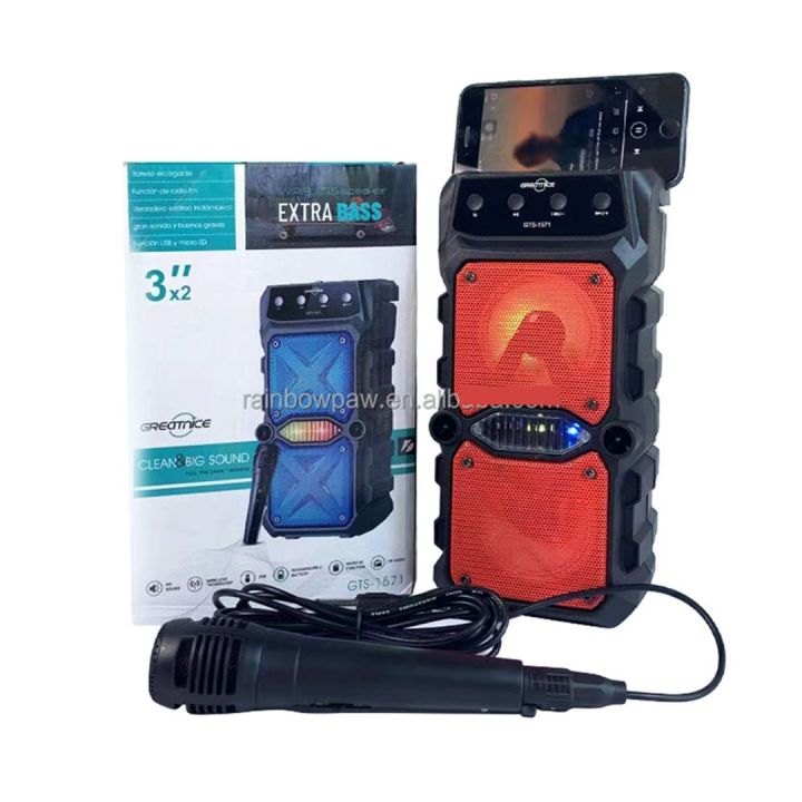 wireless outdoor portable rechargeable speakers GTS-1571 | Daraz.lk