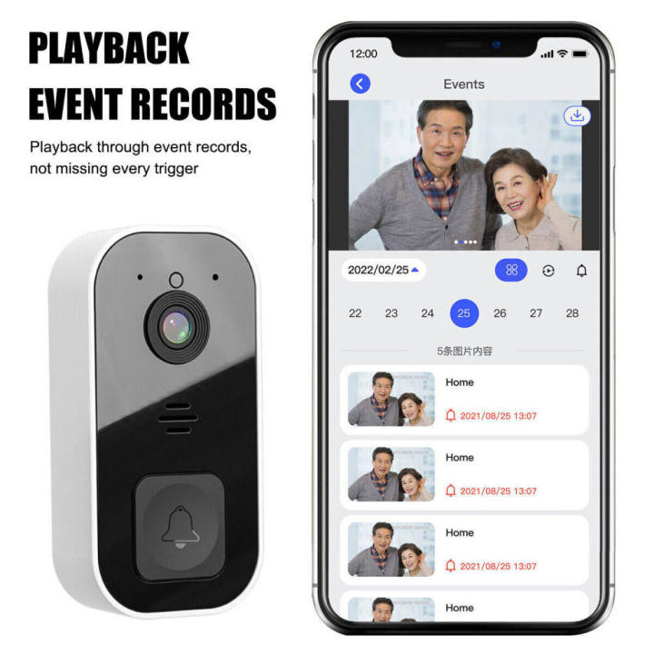 Video M1 Doorbell Door Smart Video Door Bell Smart for Home Security ...