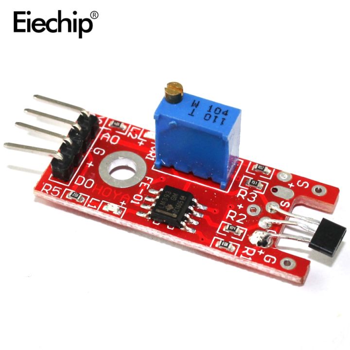 【happy one】5pcs/lot KY-024 Linear Magnetic Hall Sensor Board Switch Speed Hall Sensors Module ...