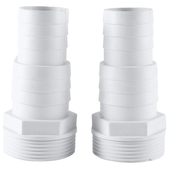 2 PCS Pool Hose Connector 1-1/2Inch and 1-1/4Inch Male 3-Way Washer ...