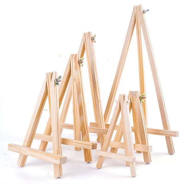 Folding Painting & Sketch Wood Mini Easel Small Portable Triangle ...