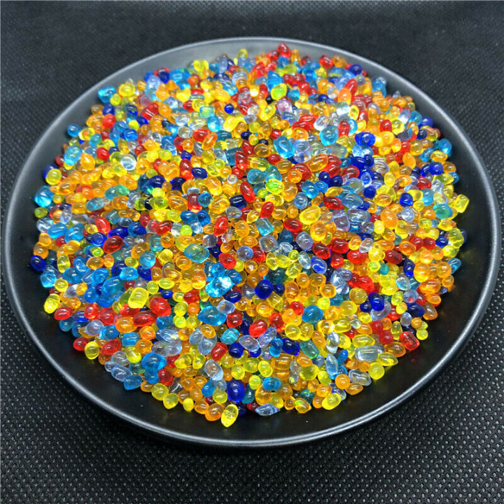 Drop Shipping 50g K5 Mini Mix Glass Gravel Stone Colored Glaze Rock ...