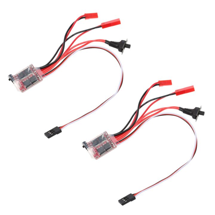 2X 30A Mini Brushed ESC Brushed Electronic Speed Controller for RC Car ...