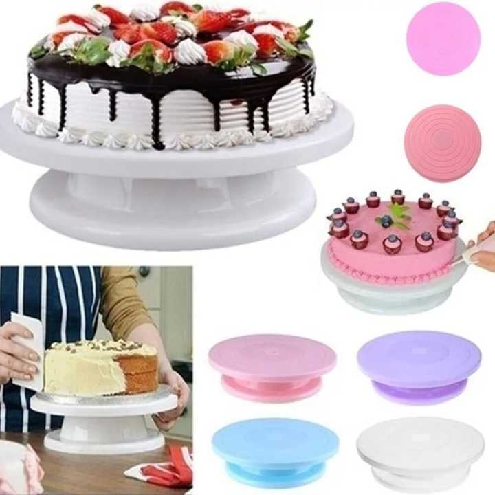 Professional Cake Turn Table - Rotating Stand - Revolving Cake Stand ...