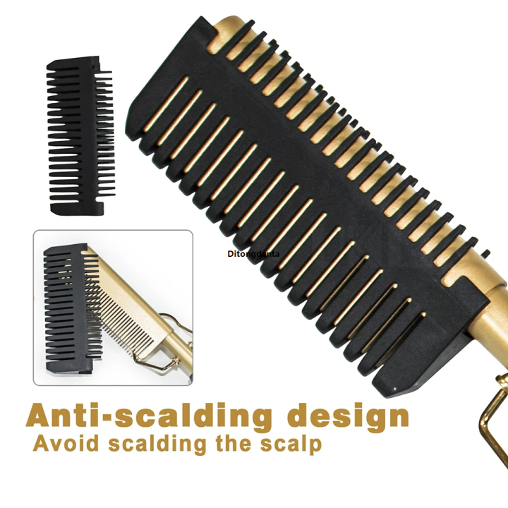 Comb heated power generation straight comb copper straight hair dry and ...