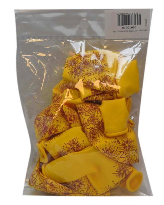 Fireworks Balloon - Yellow | Daraz.lk
