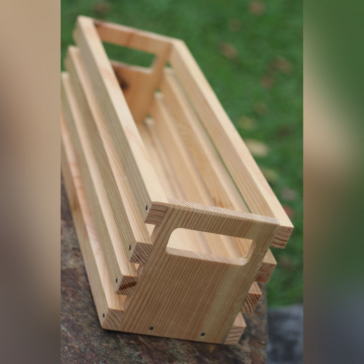Handmade Natural Wood Display Rack ( 10cm x 36cm x10cm ) | Daraz.lk