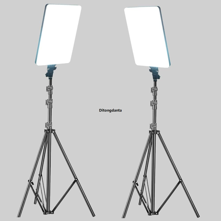 Panel light with three-pin RL24 LED video light stand square diffuser ...