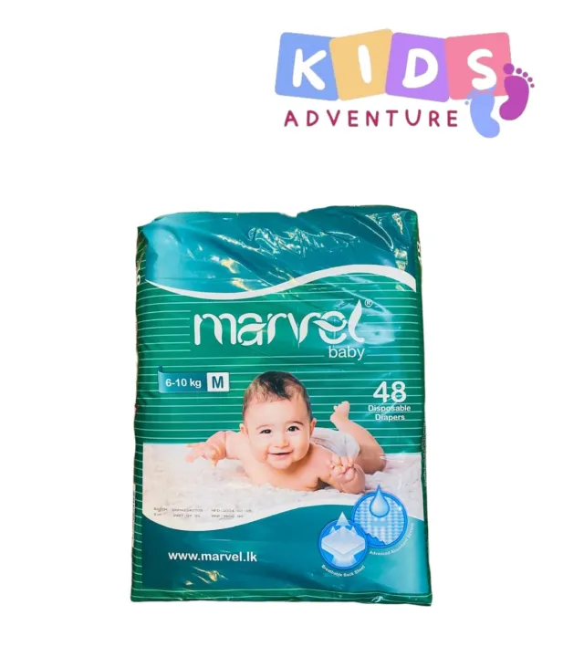 Marvel diaper medium 48pcs | Daraz.lk