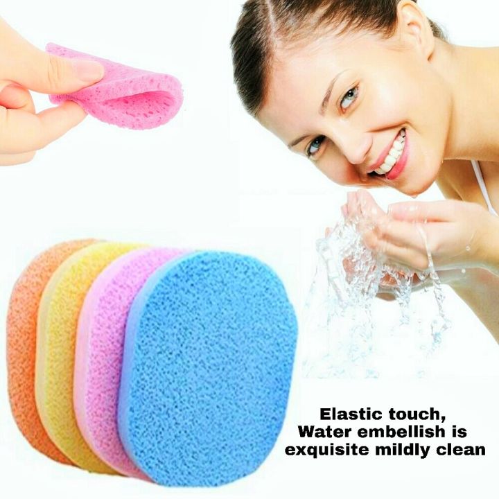 Elastic Touch Mildly Facial Scrub Cleansing Sponge 2 Pcs | Daraz.lk