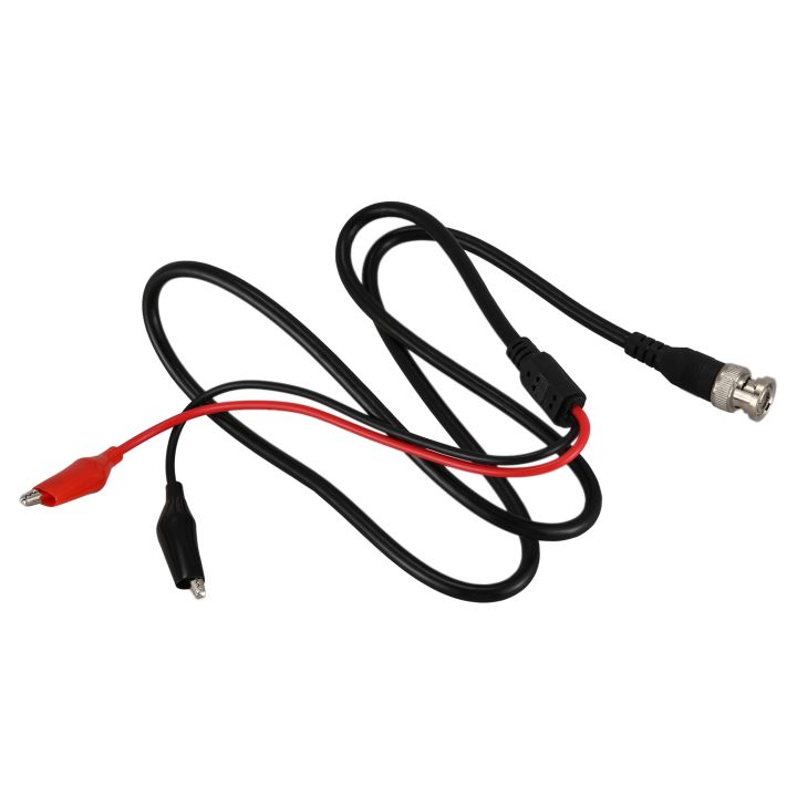 BNC Male Double Dot Crocodile Oscilloscope Lead Test Probes Cable 1M ...