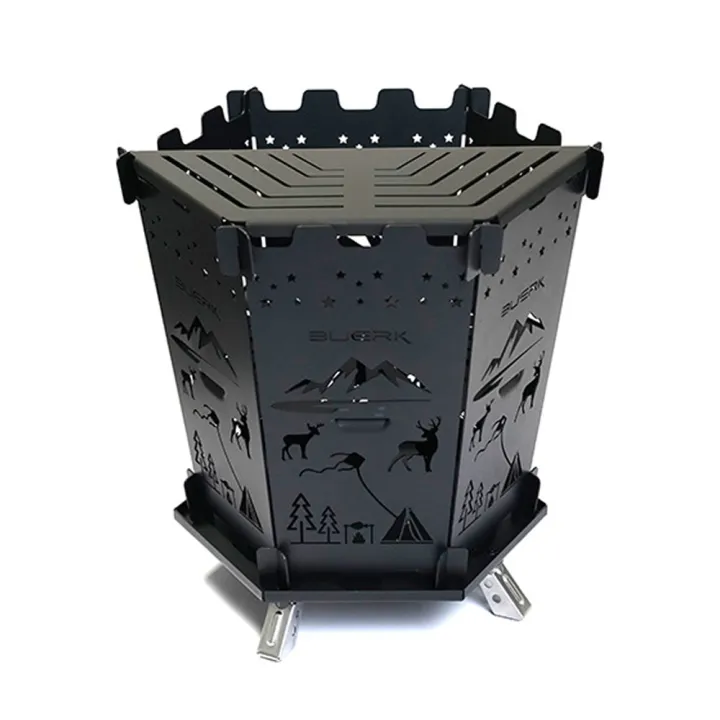 Stainless Steel Brazier Firewood Brazier Picnic Bbq Firewood Portable ...