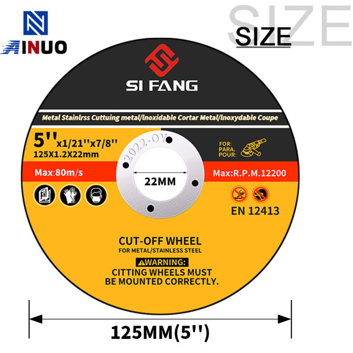 Sifang 125mm Metal Cutting Disc Stainless Steel Cut Off Wheel Grinding ...