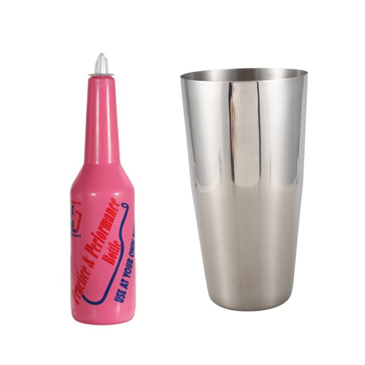 2 Pcs Mixer Shake Beverage for Flair Bartenders Cocktail Shaker, Silver ...