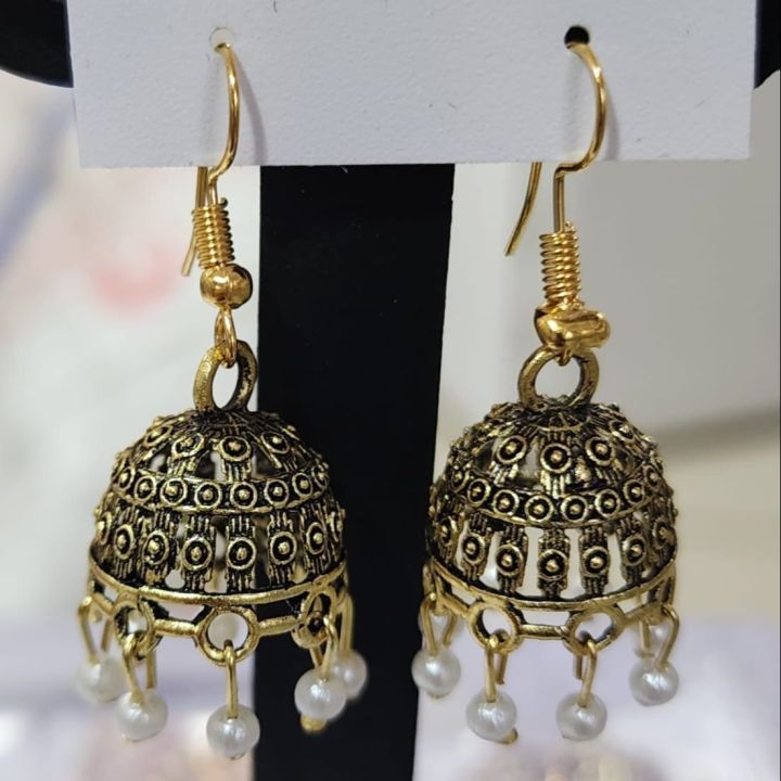 Ladies Jimikki Hoop Earrings - Gold | Daraz.lk