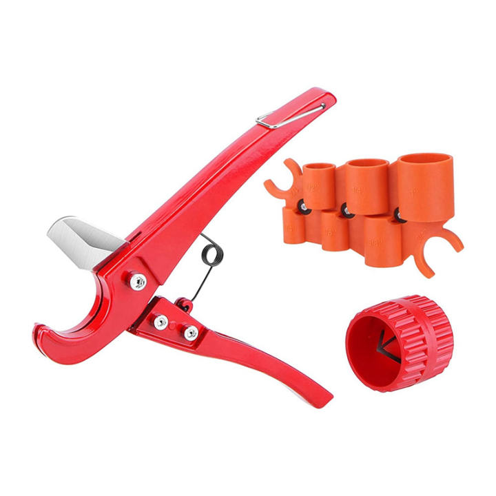 Deburring Tool Kit,PVC Pipe Tubing Cutter Depth Gauge and Pipe Cutter ...