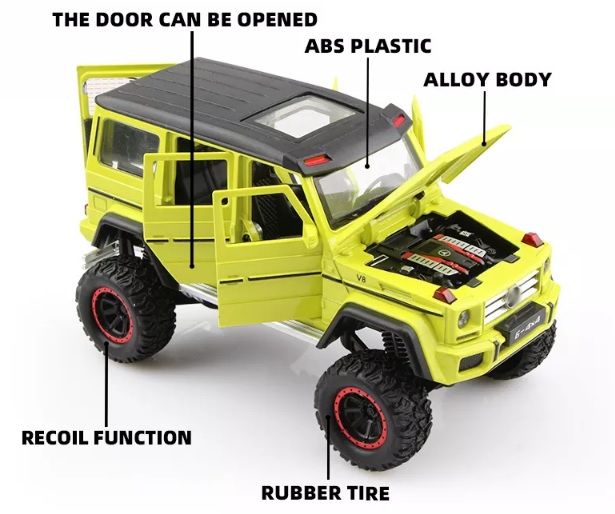 1:24 Big G500 4x4 Off-Road V12 SUV Alloy Car Model CheZhi Simulation ...