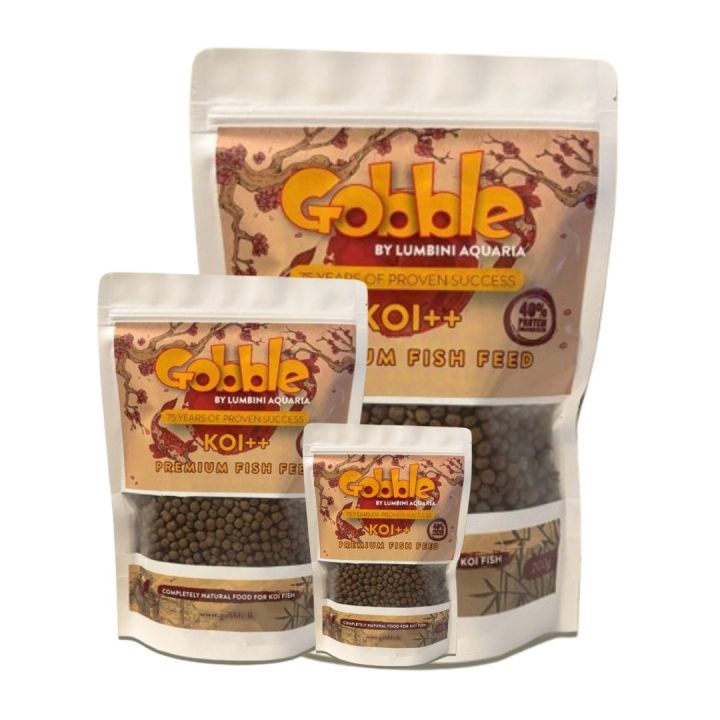 Gobble By Lumbini Aquariam Koi Fish Feed 45% High Protein Food (Koi++ 45%High Protein) 250g ...
