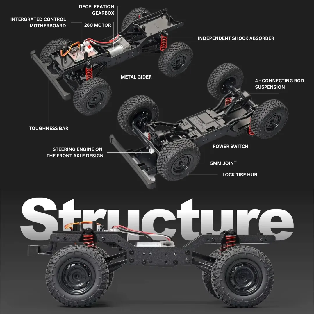 New MN99s MN98 1:12 MN Model RTR Version RC Car 2.4G 4WD RC Rock ...